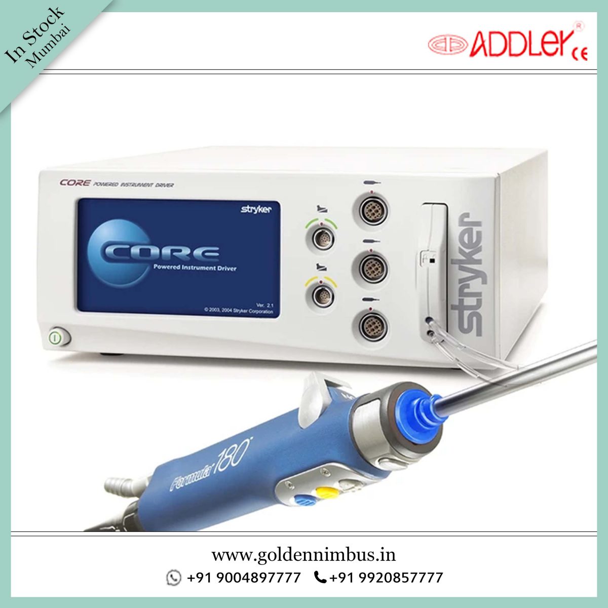 Stryker CORE Console with Formula 180 Shaver - Addler